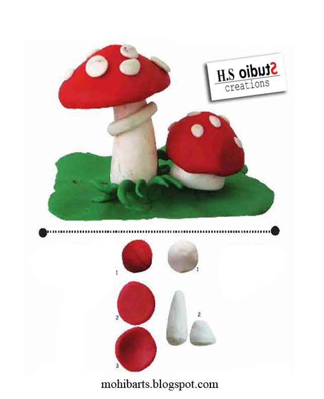 24 Plasticine and Salt-Dough Models