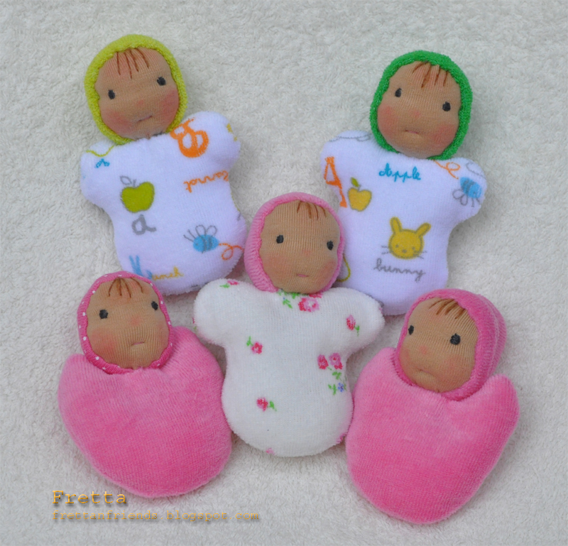 Fretta: Waldorf Mini Dolls, Pocket Babies