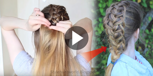 Learn - How To Create French Loop Braid Hairstyle, See Tutorial - Style ...
