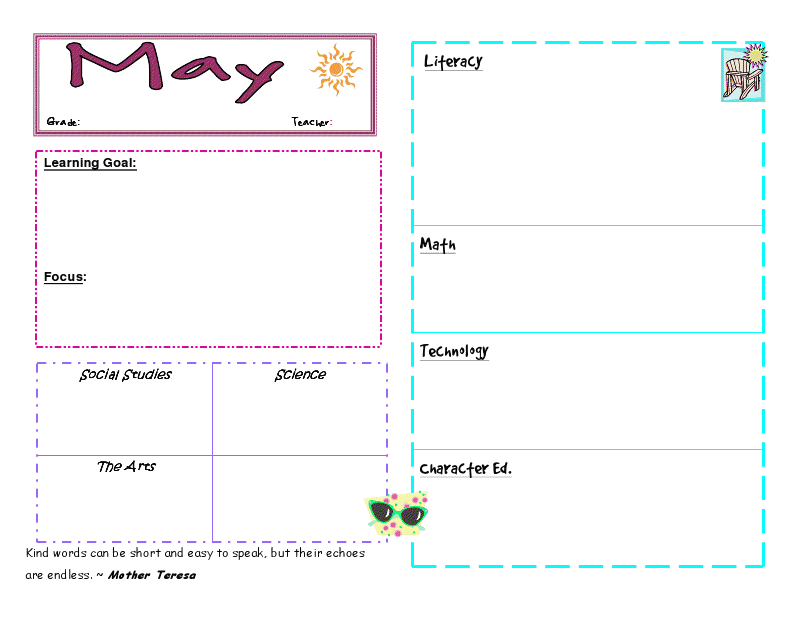 Teach~Play~Smile: Organizing MONTH-BY-MONTH FREEBIE...Part 2