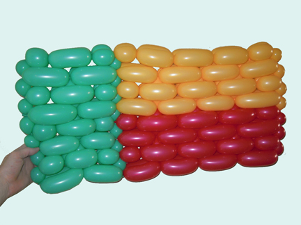 CLASSICAL: Balloon flag of Israel. Balloon flag of Columbia. Balloon ...