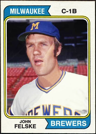 WHEN TOPPS HAD (BASE)BALLS!: NOT REALLY MISSING IN ACTION- 1974 JOHN FELSKE