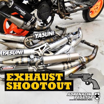 ADRENALIN SCOOTER PERFORMANCE PARTS: Pedmoto Series 2 exhaust for ...