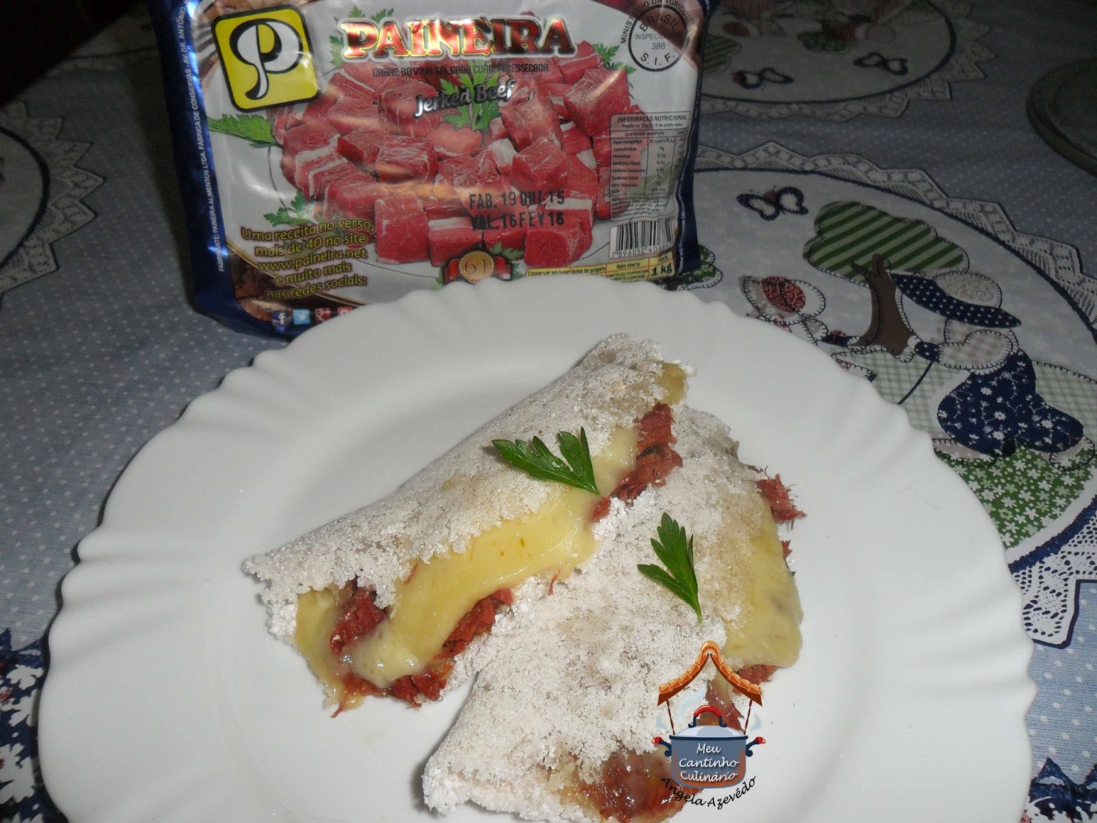 MEU CANTINHO CULINÁRIO: TAPIOCA RECHEADA COM CARNE SECA PAINEIRA E ...