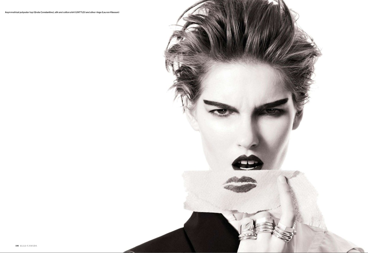 ELITE MODEL MANAGEMENT TORONTO : Erin in Elle Canada by Nelson Simoneau