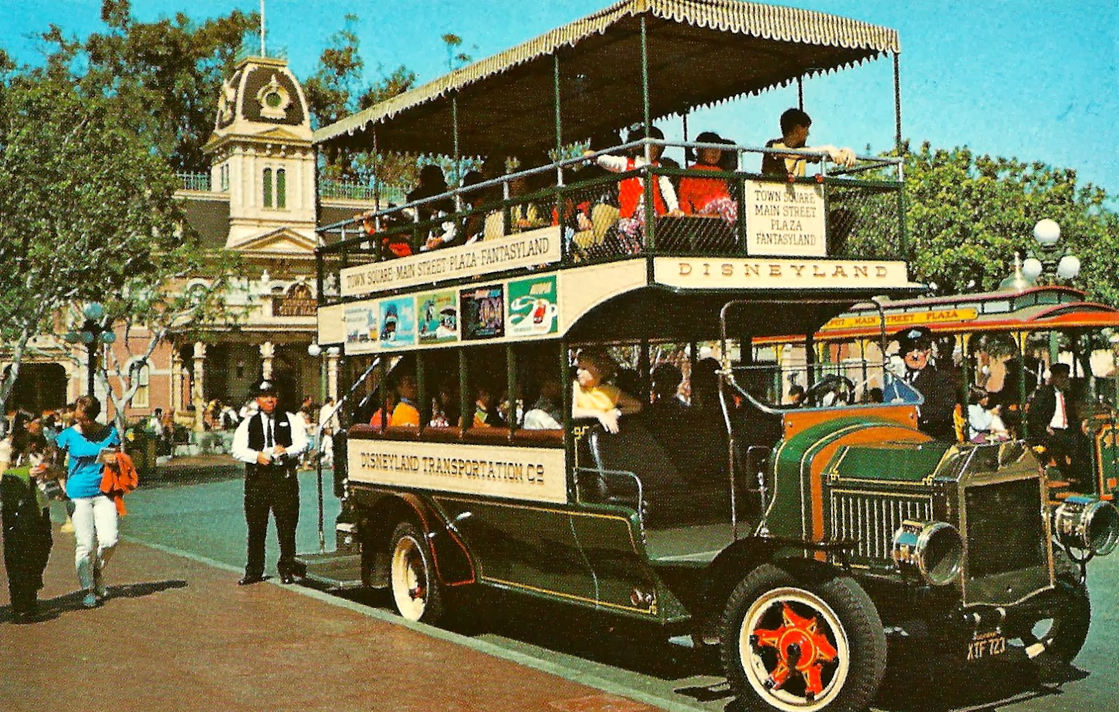 My Favorite Disney Postcards: Disneyland Doubledecker Omnibus