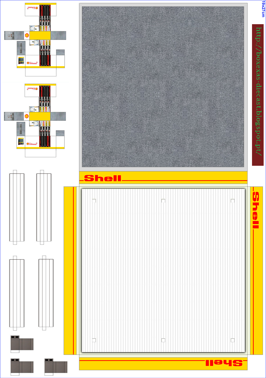 Diecast Miniatura e Decoração : Gas Station Shell