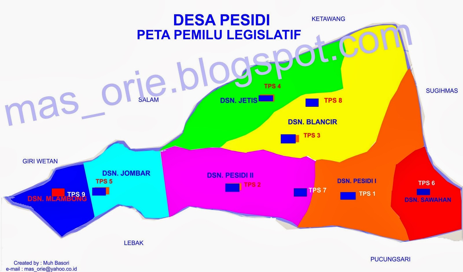 MASORIE_VOCATIONAL_HIGH_SCHOOL: PETA DESA TPS PESIDI 2014