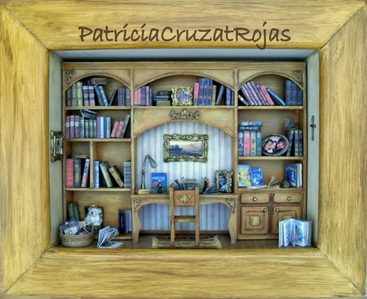 Patricia Cruzat Rojas: Biblioteca con muchos libros en miniatura!, y más...