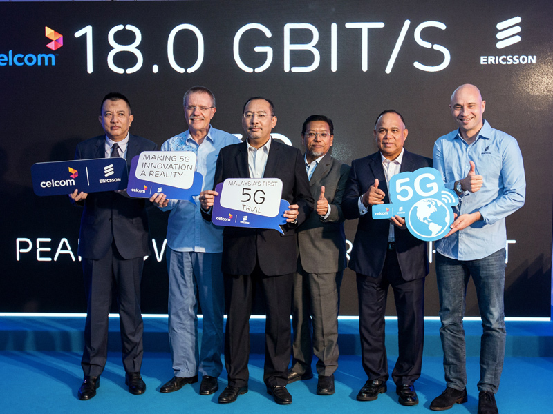 CELCOM AXIATA BHD. DAN ERICSSON BAWA 5G KE MALAYSIA