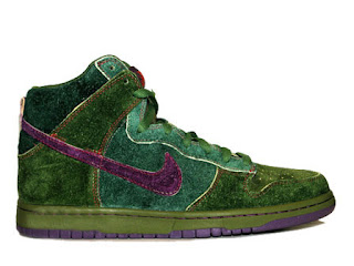 Skunks Nikes SB Dunk High Men Shoes Green Purple Cheap On Sale ...