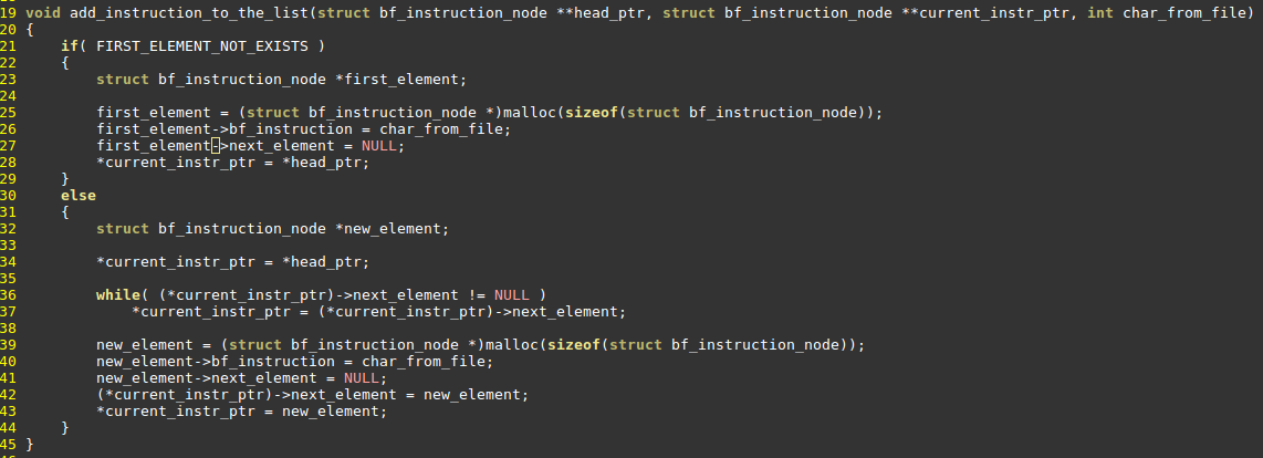Brainfuck Interpreter in C - second day