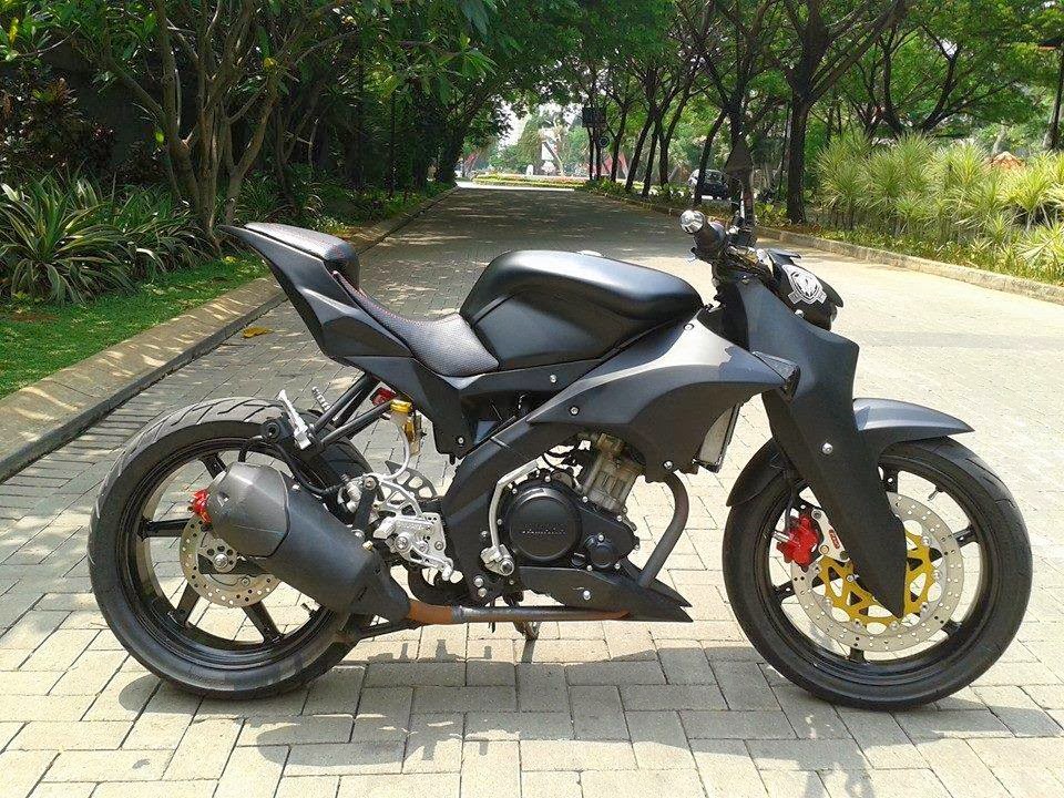 Yamaha Vixion Dimodifikasi Mengikuti Alarian Minor Fighter | Yamaha ...