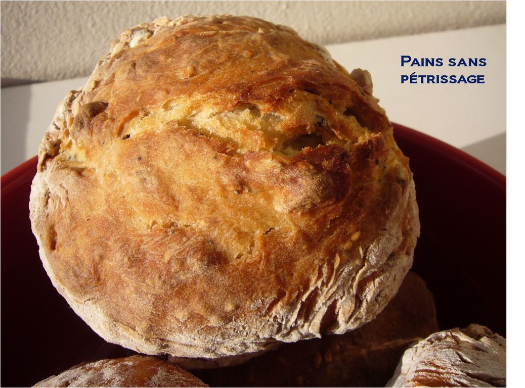 Pains sans pétrissage