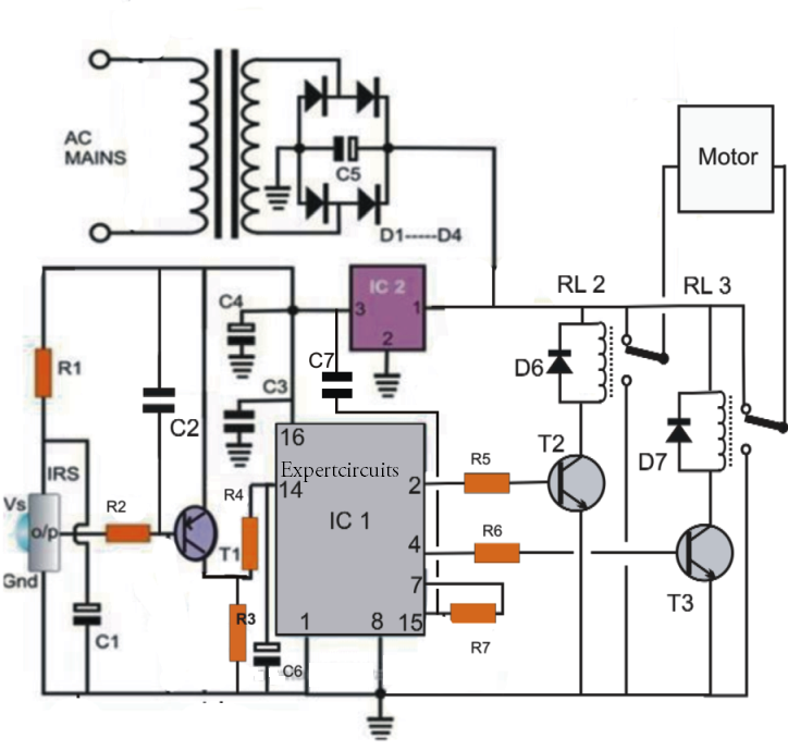 How to Make an Infra Red (IR) Remote Controlled Motor Circuit ...