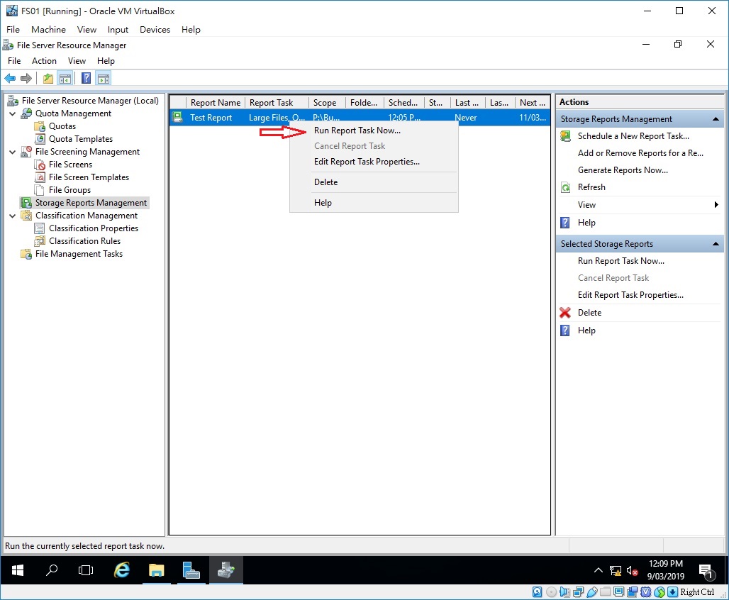 JamesPCSchool: FSRM Chapter 6 - Report