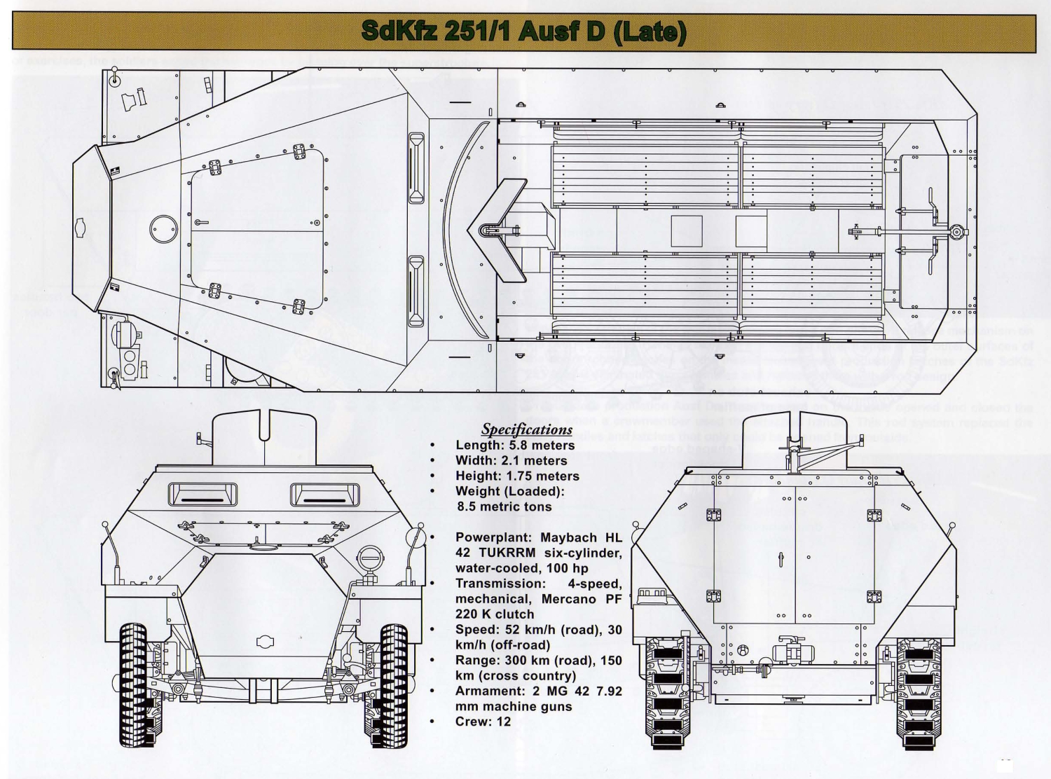 Axis Tanks and Combat Vehicles of World War II: Sd.Kfz. 251 ...
