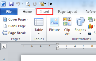 Insert Tab in Microsoft Word 2010 - /prəˌkrastəˈnāSH(ə)n/