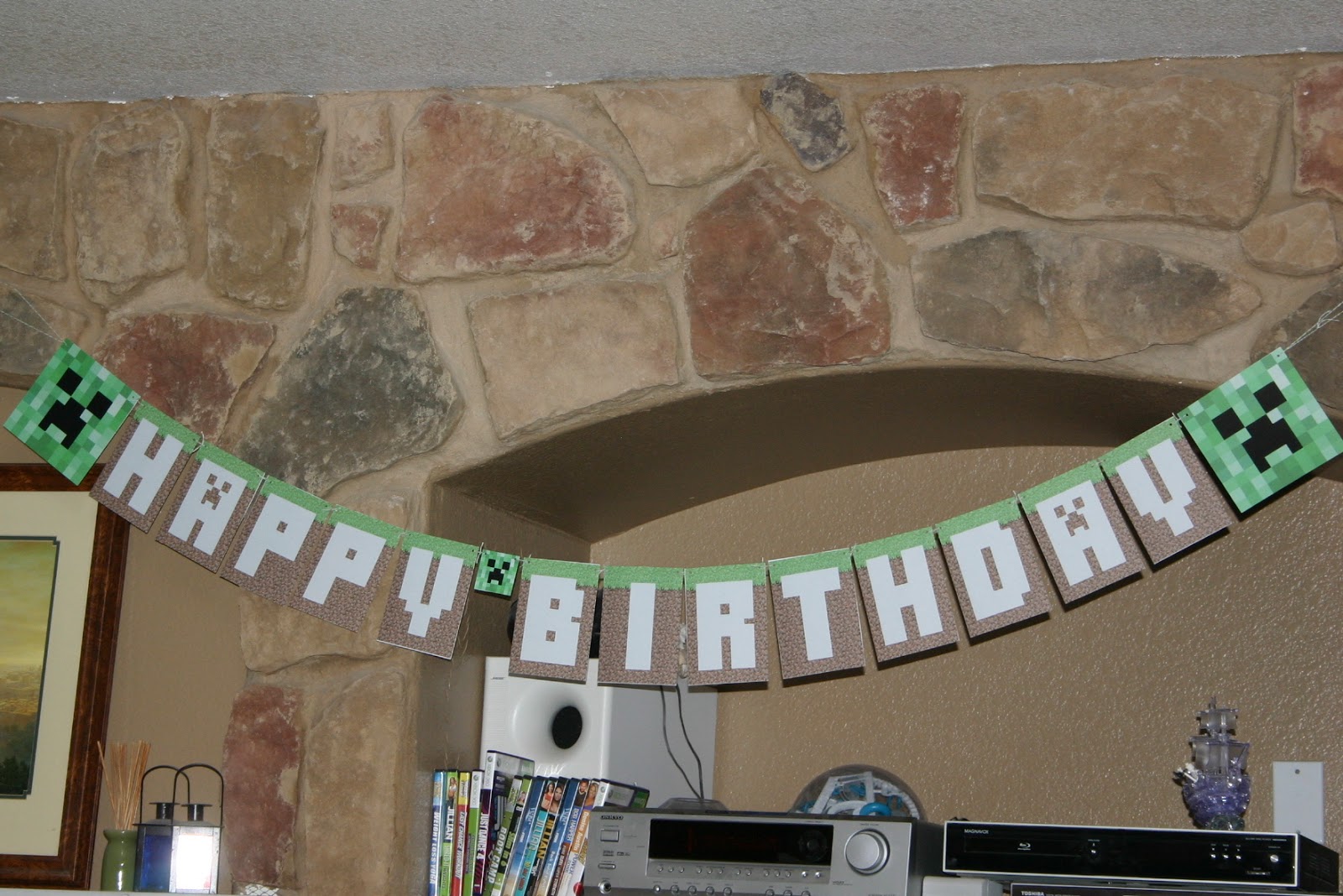 Scrapbooking and Other Tidbits: Epic Minecraft Birthday Party