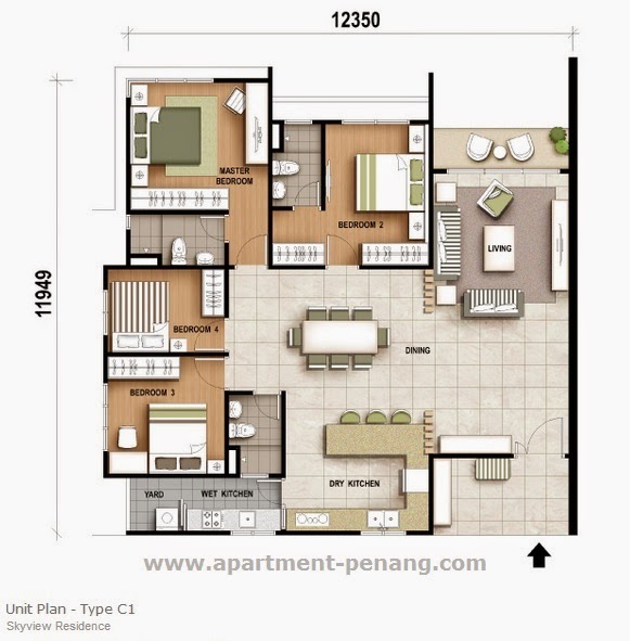 Skyview Residence Penang Property | Penang.MalaysiaCondo.com