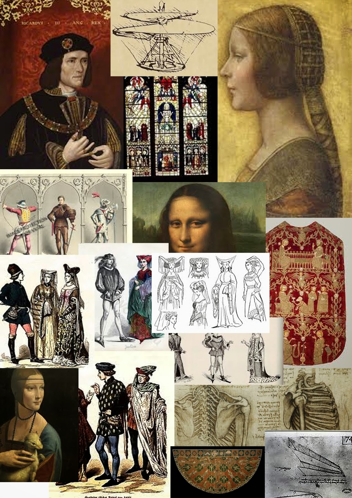 15th Century Study: Moodboard- Art and Fashion 15th Century