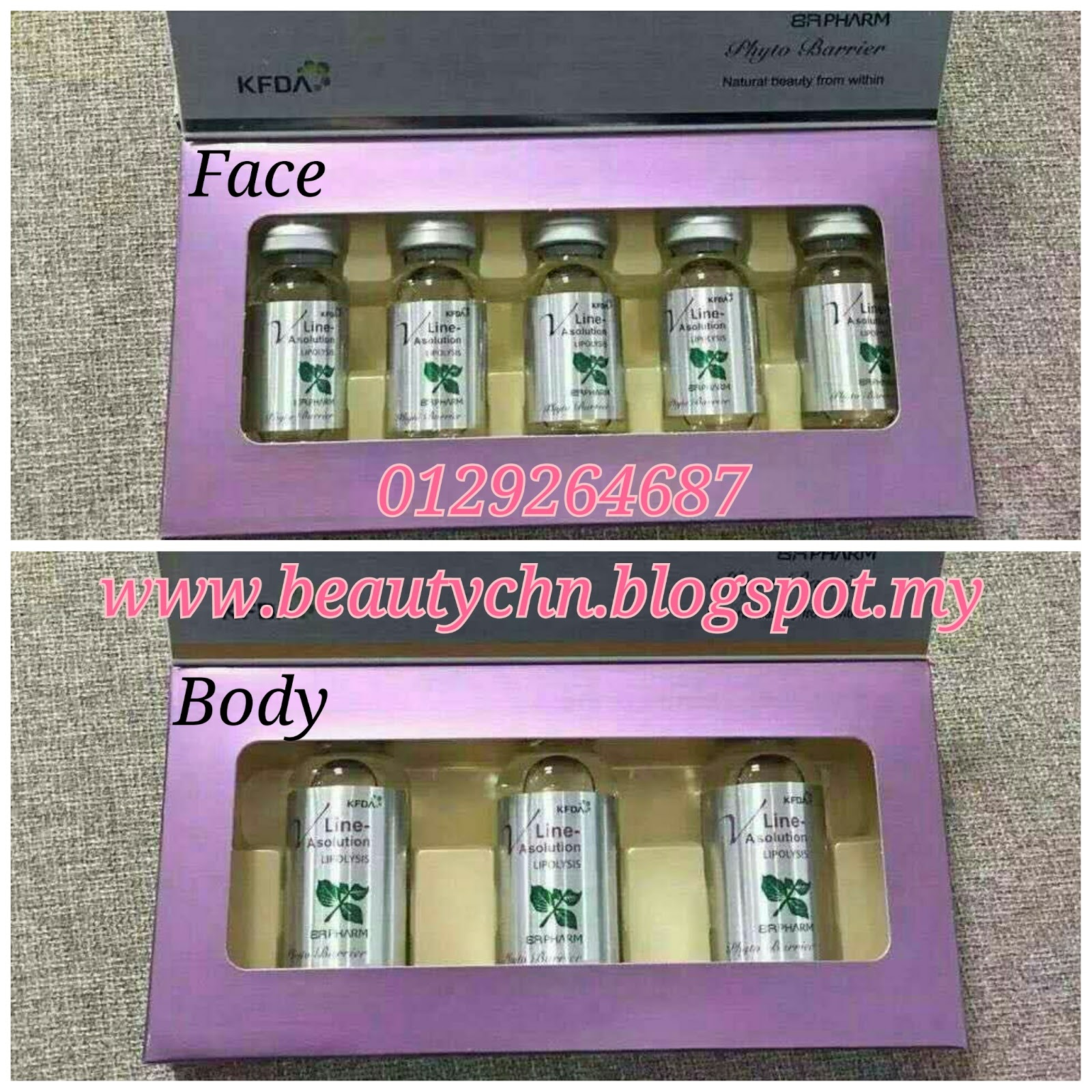 Beauty Channel: V-Line溶脂(脸部&身体) V-line A Solution Fat Burning Ampoule ...