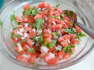 PICO DE GALLO (SALSA MEXICANA, SALSA BANDERA) - La Cocina de Norma
