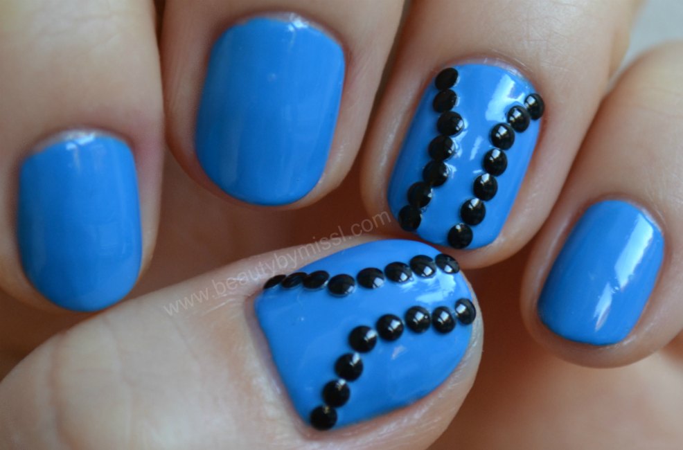 NOTD : Black&blue - Beauty by Miss L