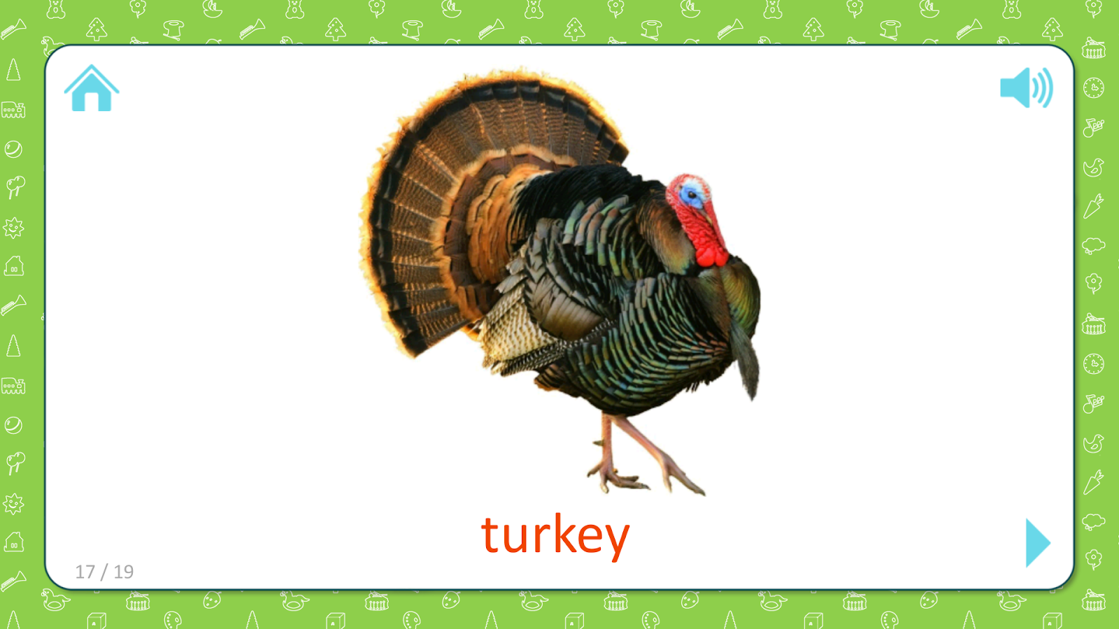 FlashCards For Kids: Turkey - Pets and Farm Animals - Flashcards for Kids