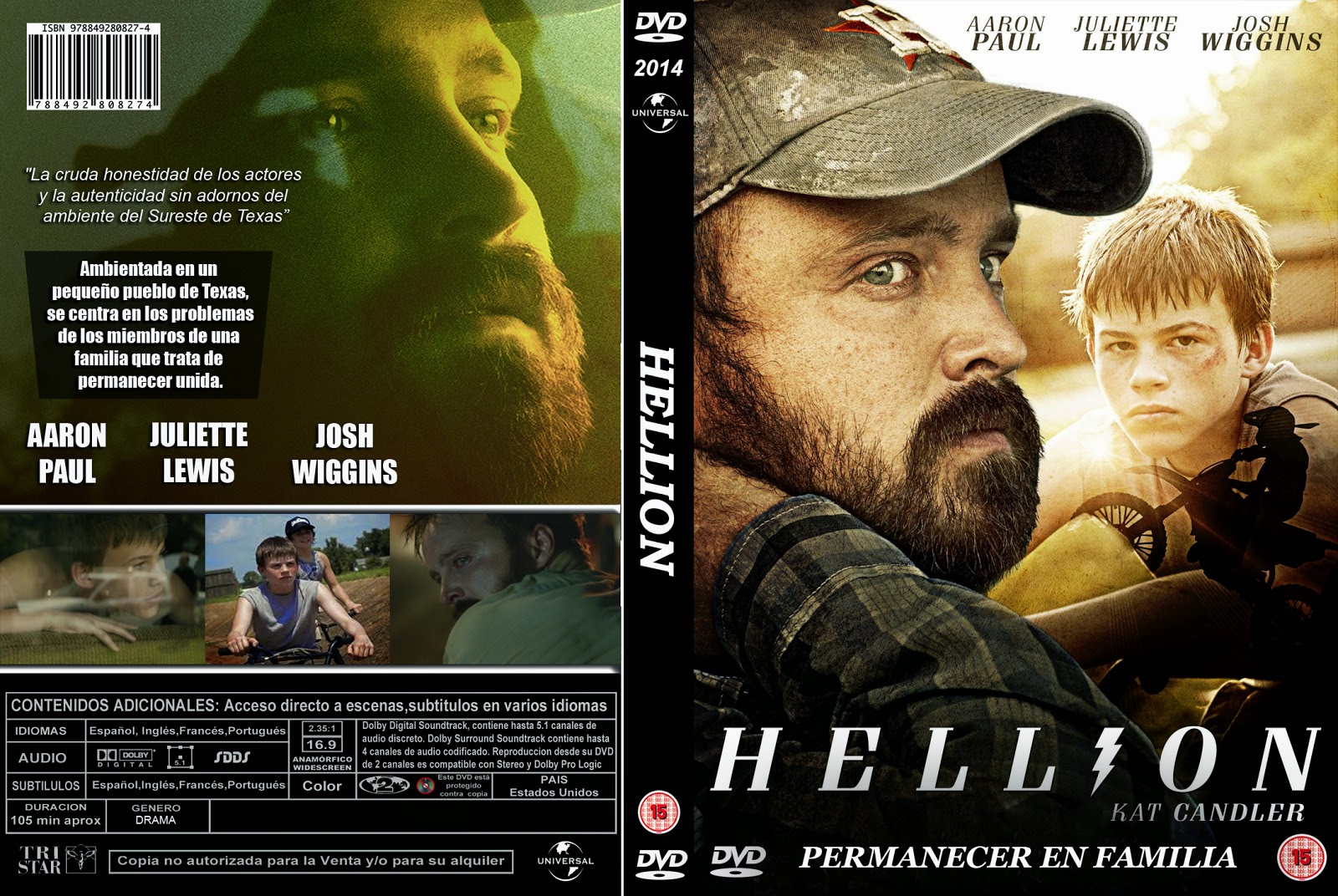 PB | DVD Cover / Caratula FREE: HELLION - DVD COVER 2014 ESPAÑOL (*)