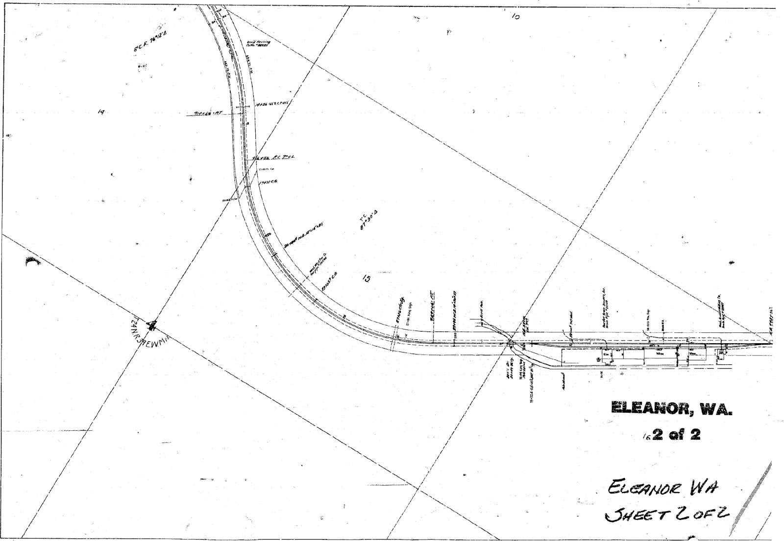 Big Bend Railroad History: 1952 Eleanor Map