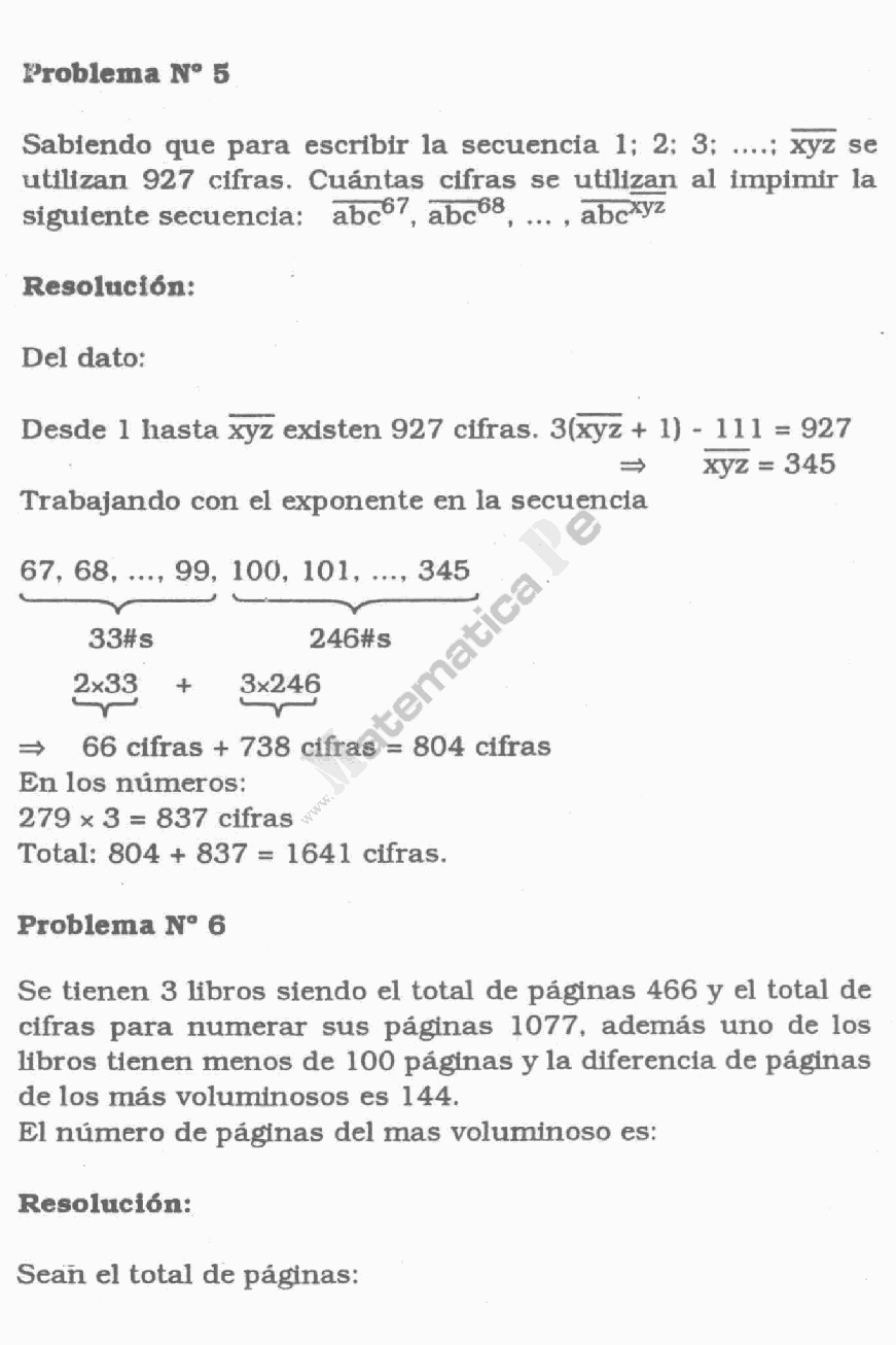 TEORÍA DE NUMERACIÓN PROBLEMAS RESUELTOS PDF