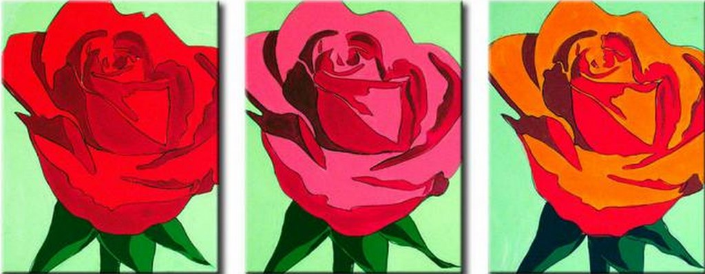 Historia y evolución de la pintura artística : Rosas modernas en ...