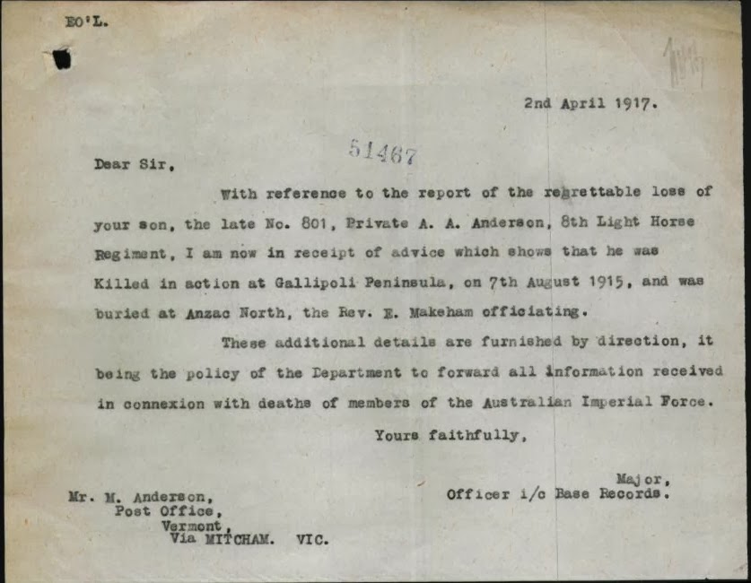 Exploring Military History: Arthur Andreas Anderson - part 2