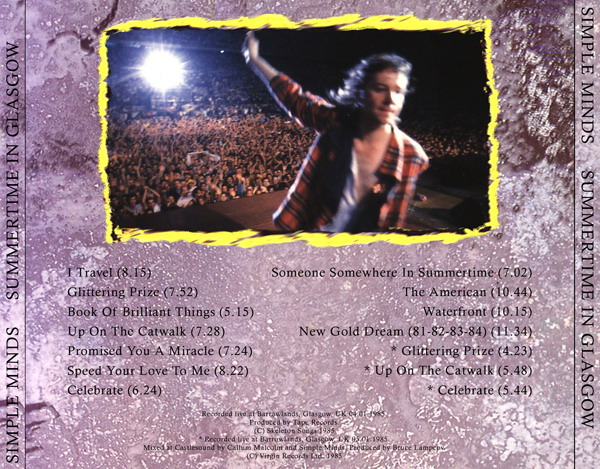 T.U.B.E.: Simple Minds - 1985-01-04 - Glasgow, UK (AUD/FLAC)