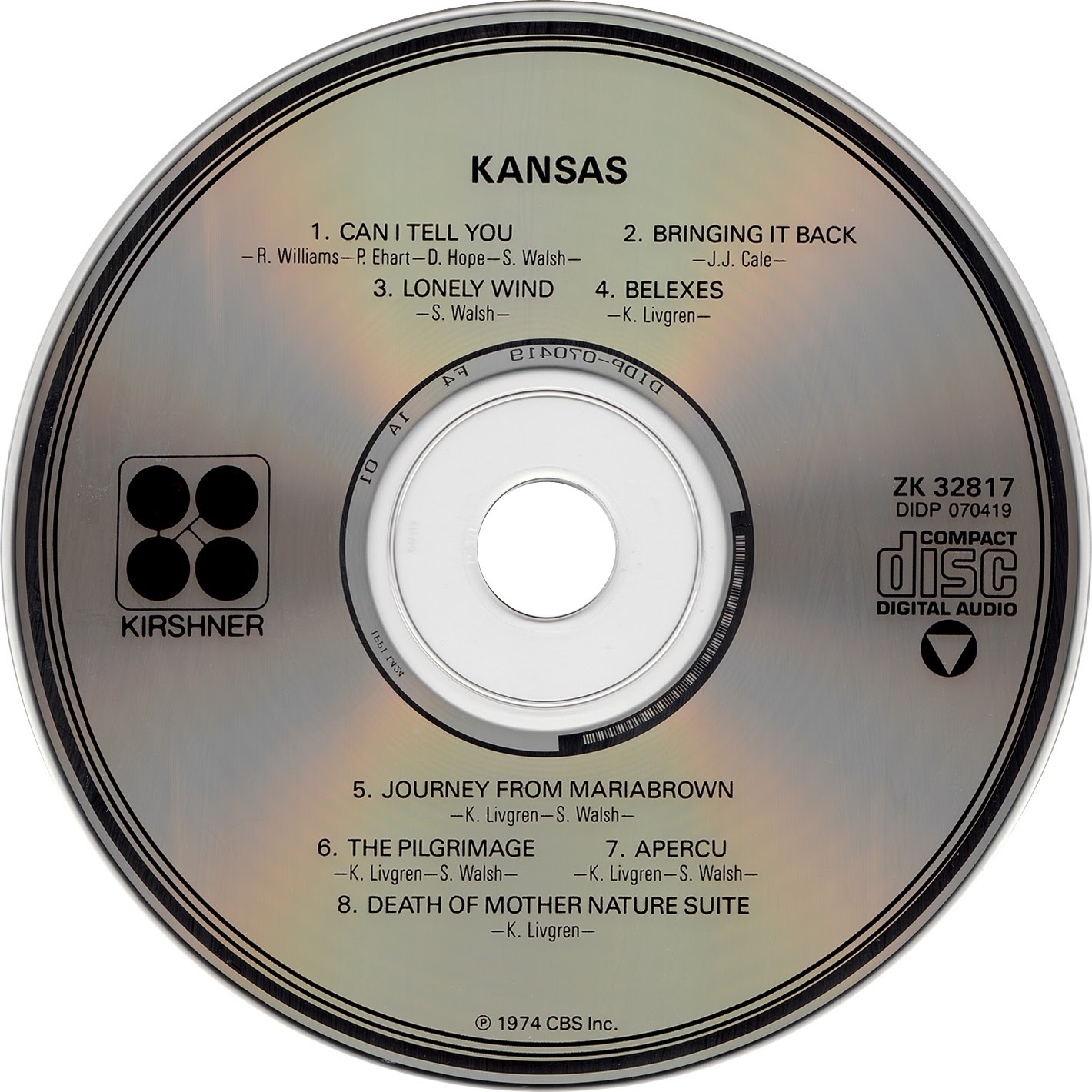 1974 Kansas - Kansas - Rockronología