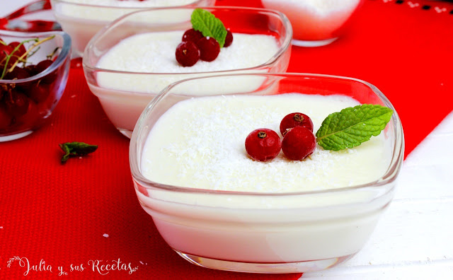 JULIA Y SUS RECETAS: Natillas de coco
