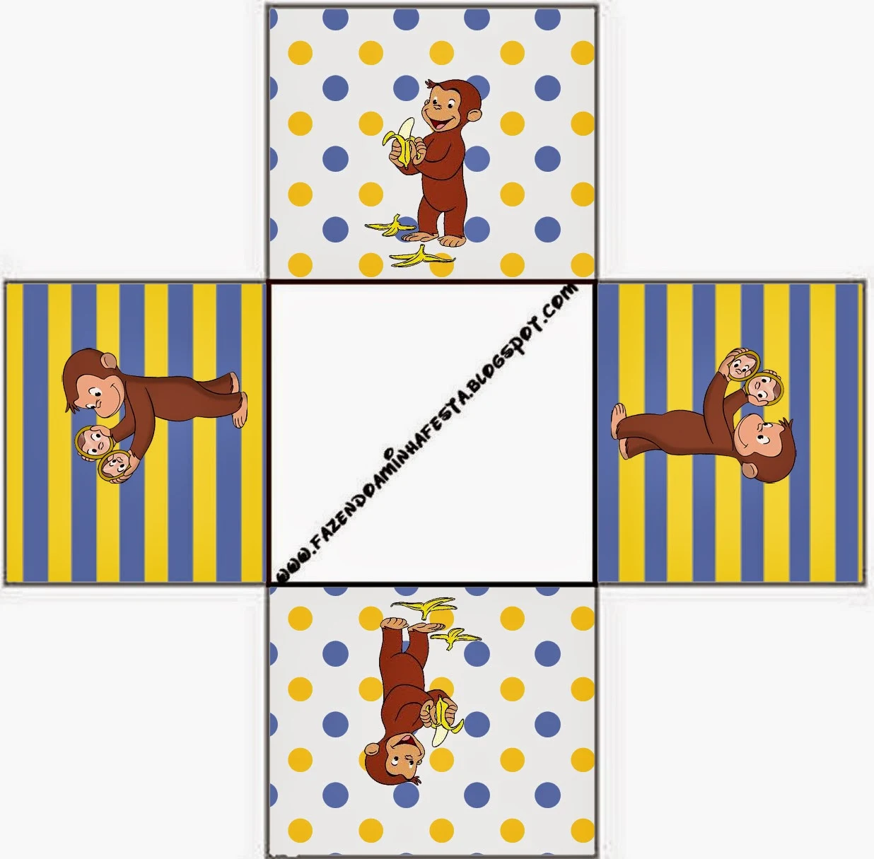 Curious George: Free Printable Boxes. - Oh My Fiesta! in english