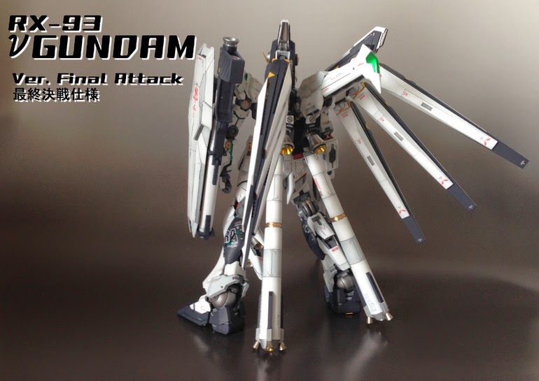 MG 1/100 nu Gundam Ver. Ka "Hi-nu Gundam Backpack" - Custom Build
