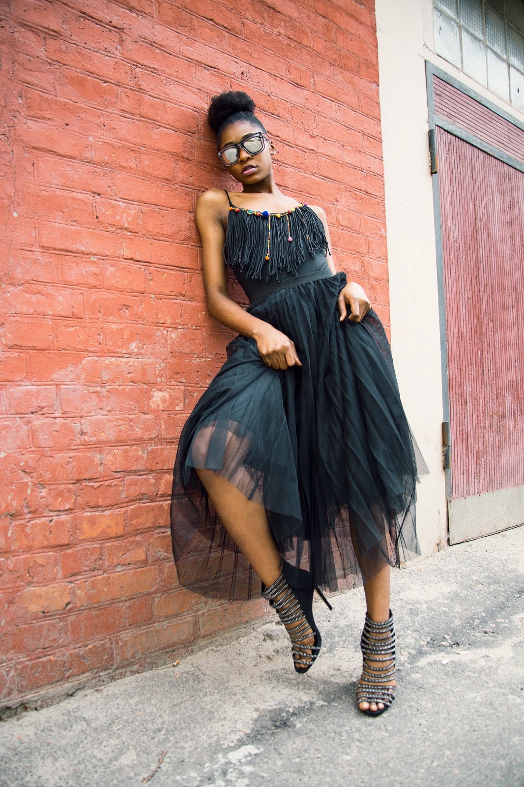 ALL BLACK OUTFIT : PLEATED TUTU SKIRT | Melody Jacob