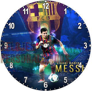 Relojes Murales Personalizados: Diseños de Lionel Messi