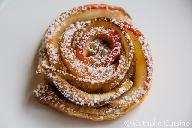 Catholic Cuisine: Heavenly Garden Apple Rose Pastries