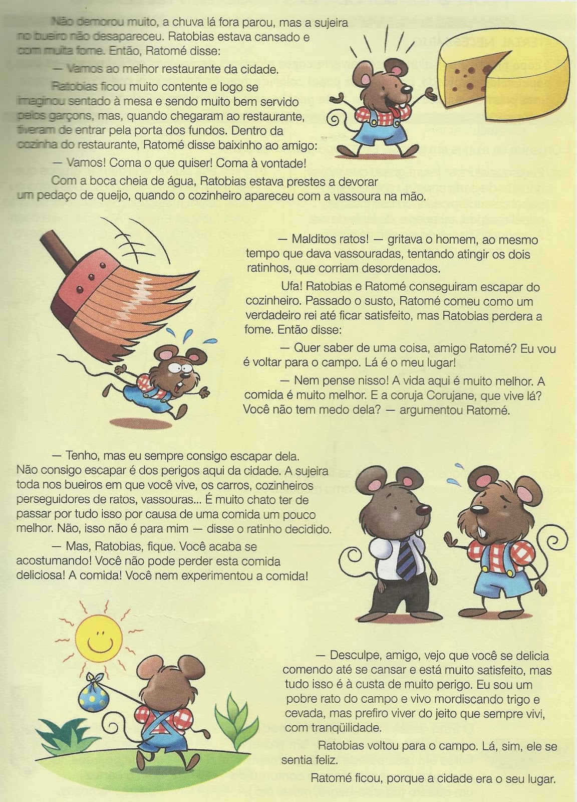 Texto O Rato Do Campo E O Rato Da Cidade - RETOEDU