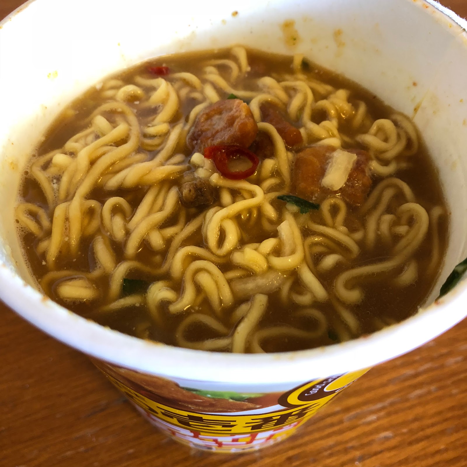 CoCo Ichibanya Curry Cup of Noodles with Fried Chicken