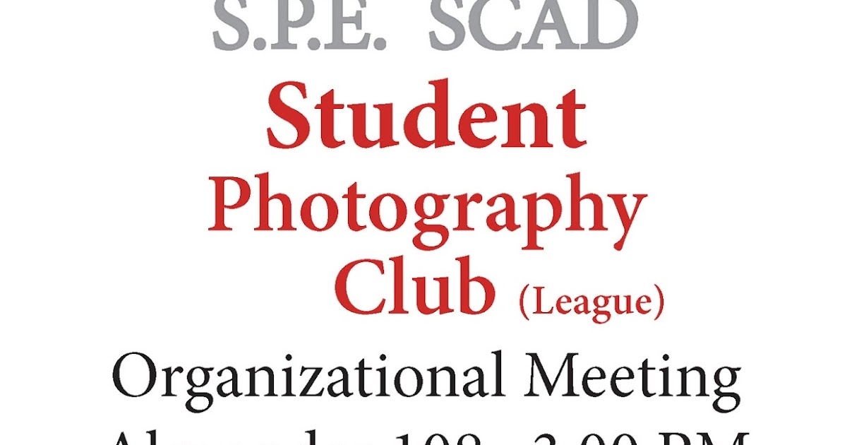 SCAD Photography Department News: Join the New SCAD Photo Club