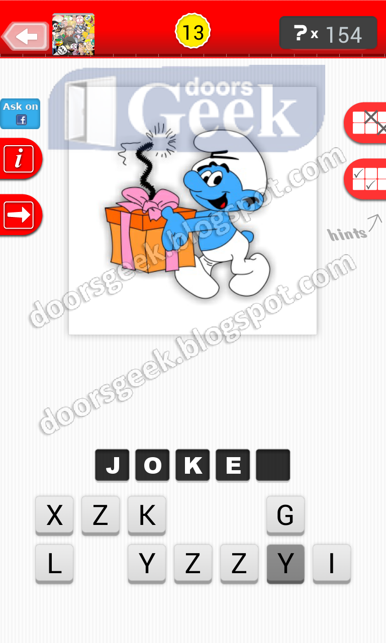 Guess The Cartoon Level 15-13 ~ Doors Geek