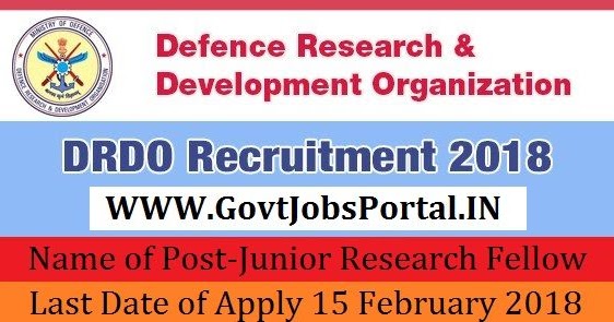 Defence Research and Development Organisation Recruitment 2018- Junior ...