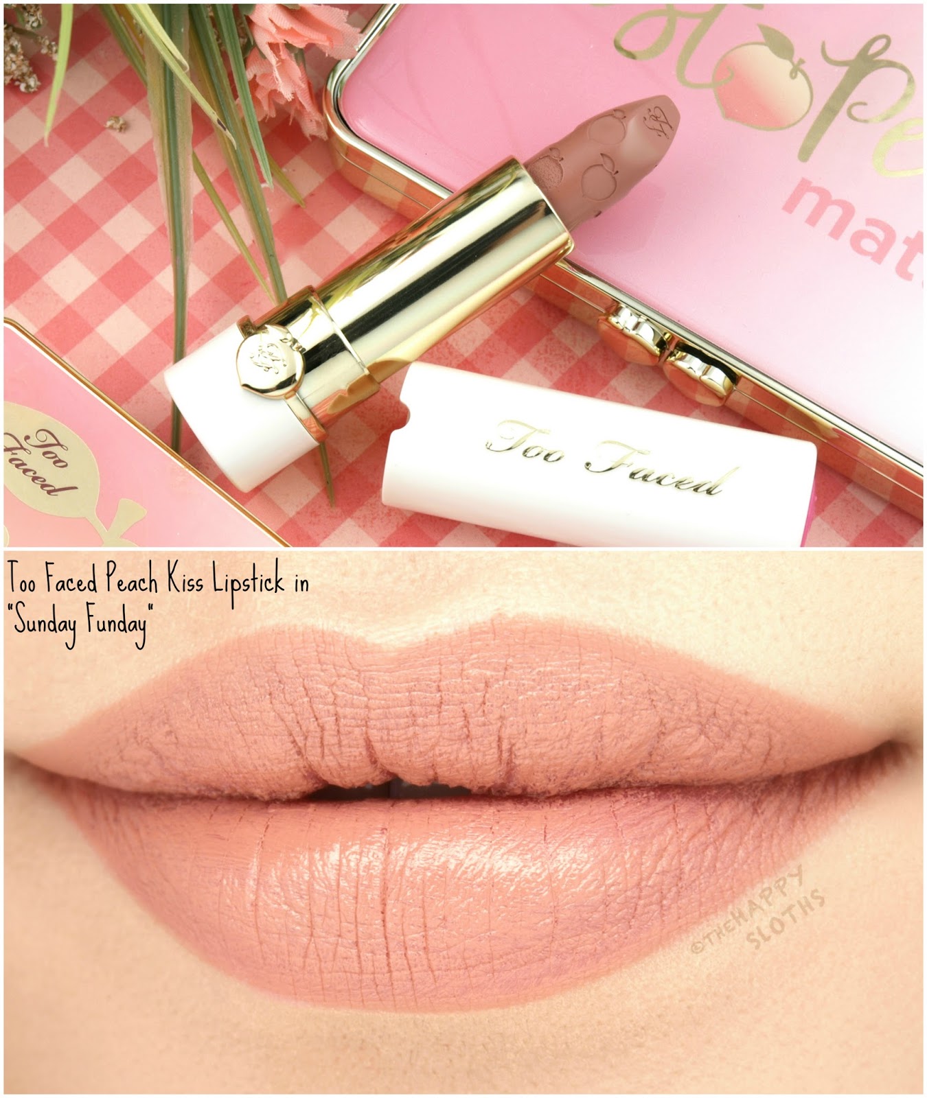 Too Faced Peaches & Cream Collection | Peach Kiss Moisture Matte Long ...