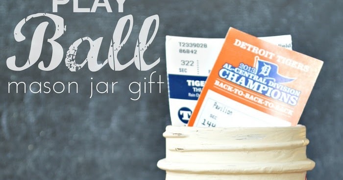 Crafts with Jars: Play Ball Mason Jar Gift