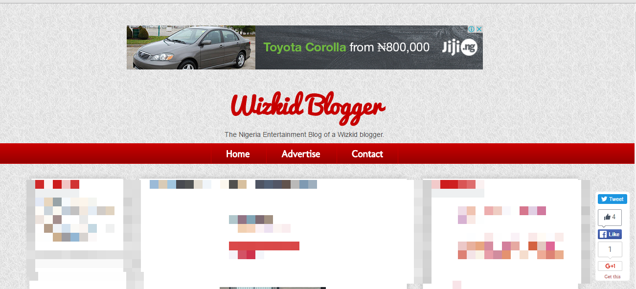 How To Make 728 by 90 Ad Banner Show At Center Of Blogger Blog Header - OgbongeBlog